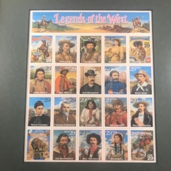 United States Postal Service | Wall Decor | Vintage 994 Stamps Legends ...